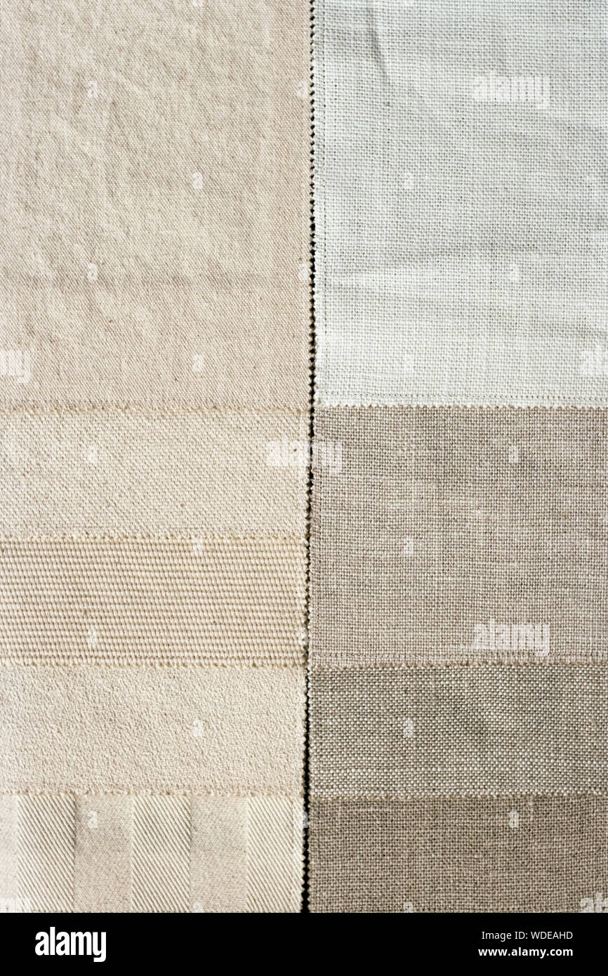 Decorative and fashion textile cloth material chart hi-res stock ...