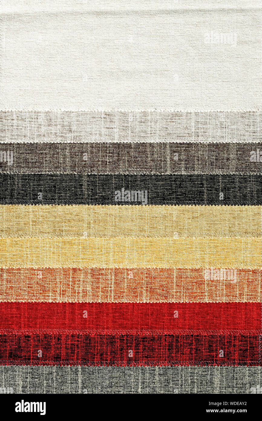 Decorative and fashion textile cloth color chart Stock Photo - Alamy