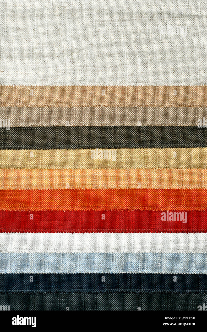 Decorative and fashion textile cloth color chart Stock Photo - Alamy