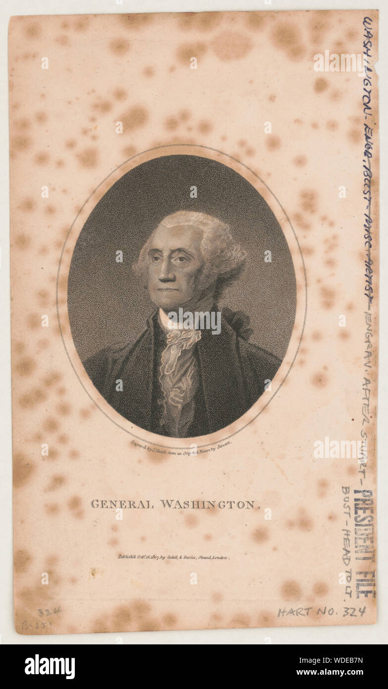 General Washington Abstract: Print shows George Washington, bust ...