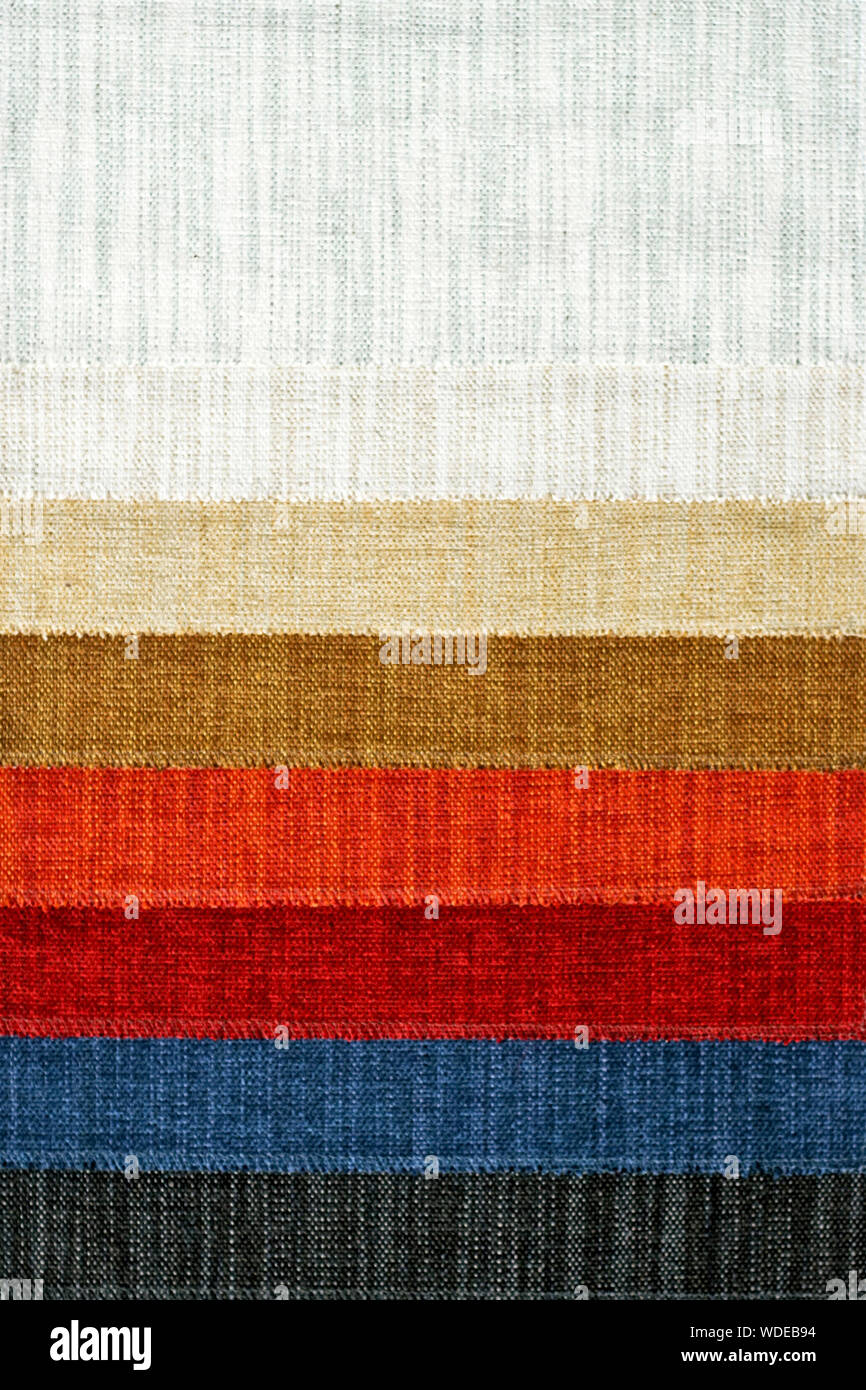 Decorative and fashion textile cloth color chart Stock Photo - Alamy