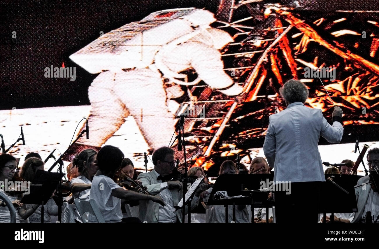 East Islip, NY, USA - 13 July 2019: The Long Island Concert Orchestra ...