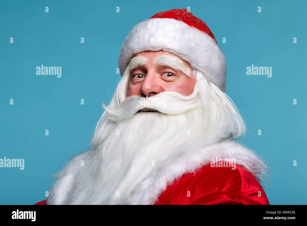 Father christmas face hi-res stock photography and images - Alamy