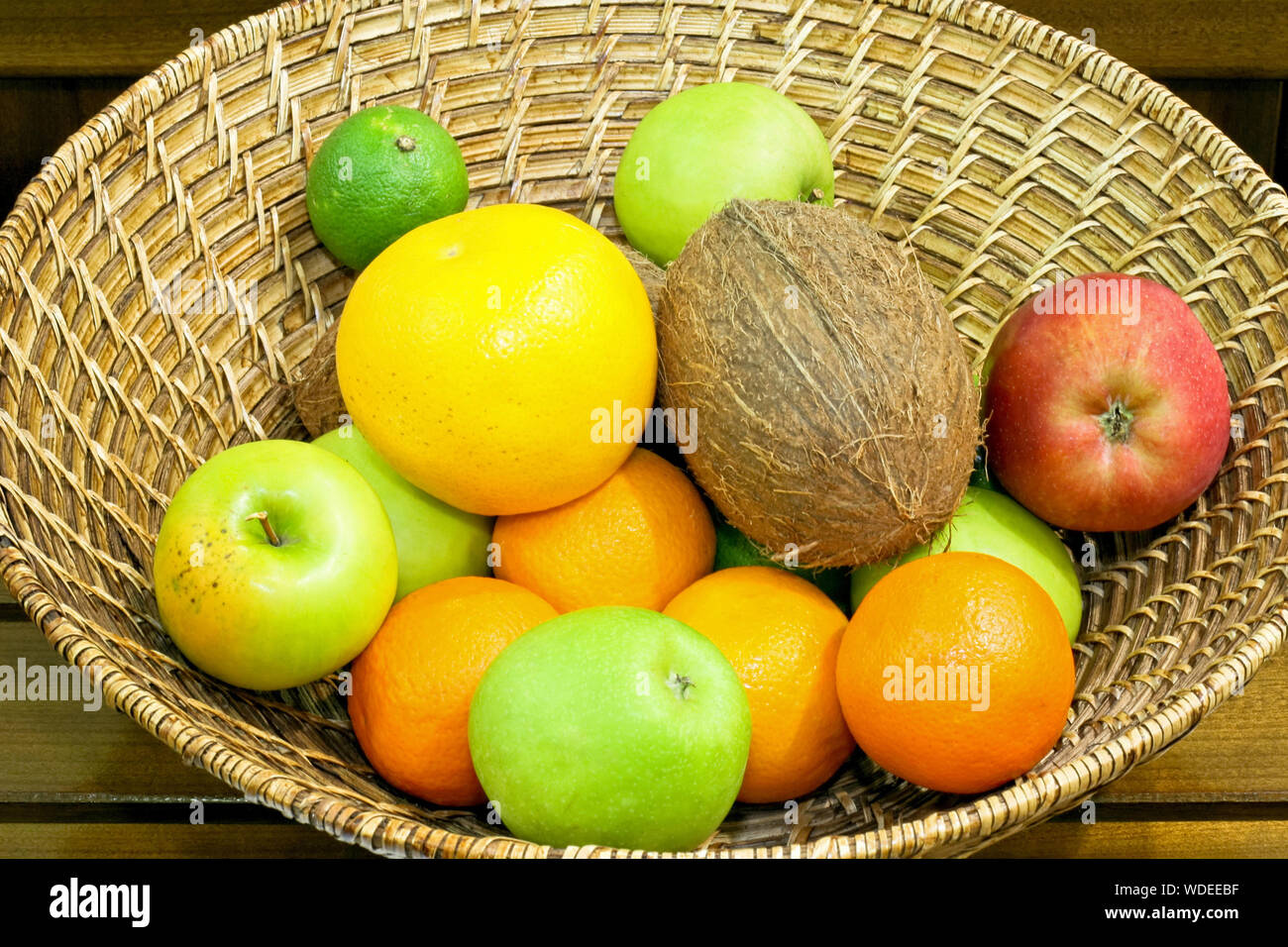 Big plate with lot of fresh fruits Stock Photo - Alamy
