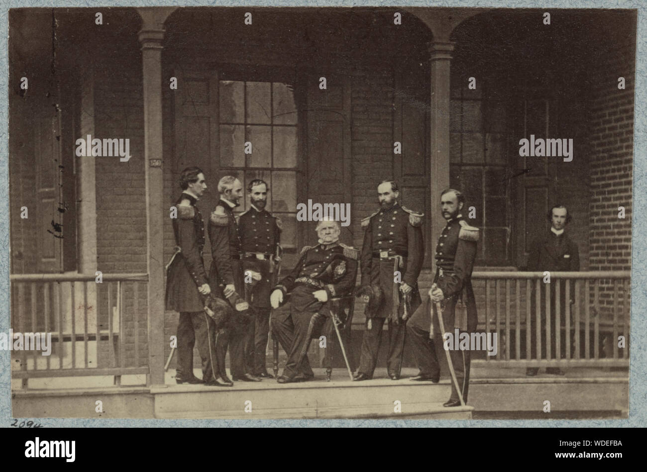 General Winfield Scott & Staff Abstract: Photograph shows Lieutenant ...