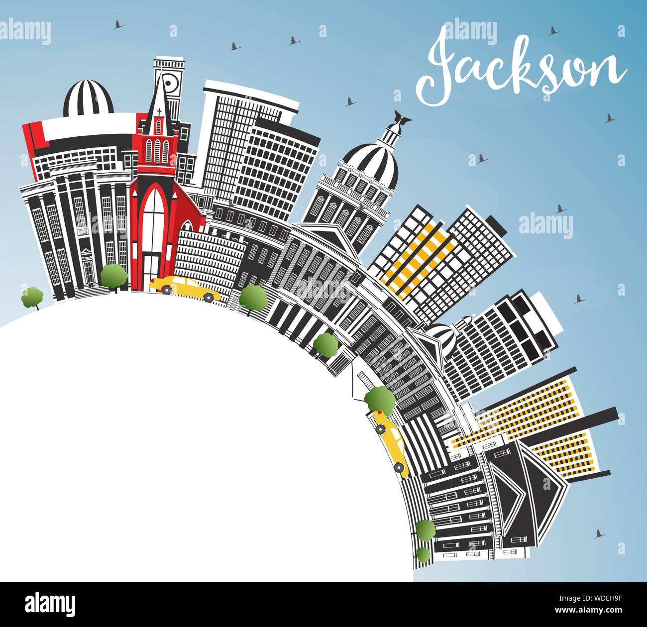 Jackson building structure Stock Vector Images - Alamy