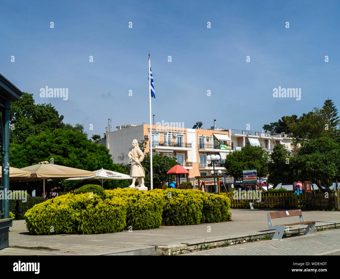 statue of Odysseas Androutsos in Preveza,Epirus,Greece,Europe Stock ...