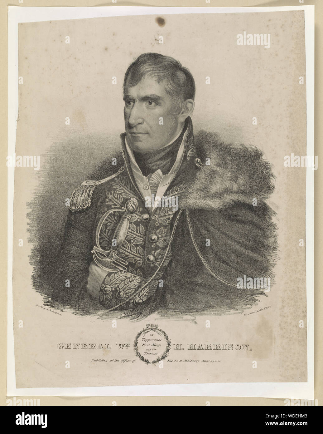 William h harrison portrait hi-res stock photography and images - Alamy