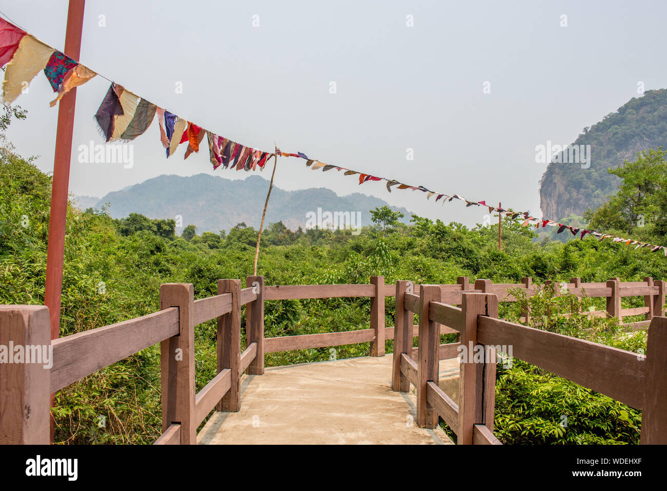 Prayer flag waving hi-res stock photography and images - Alamy