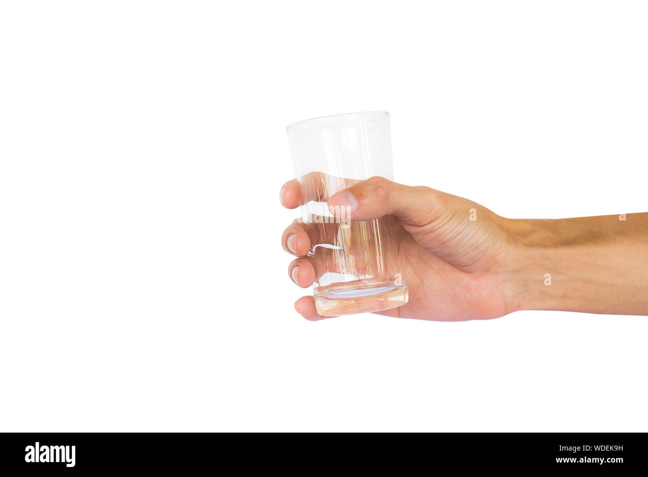 Empty Glass And Hand High Resolution Stock Photography and Images - Alamy