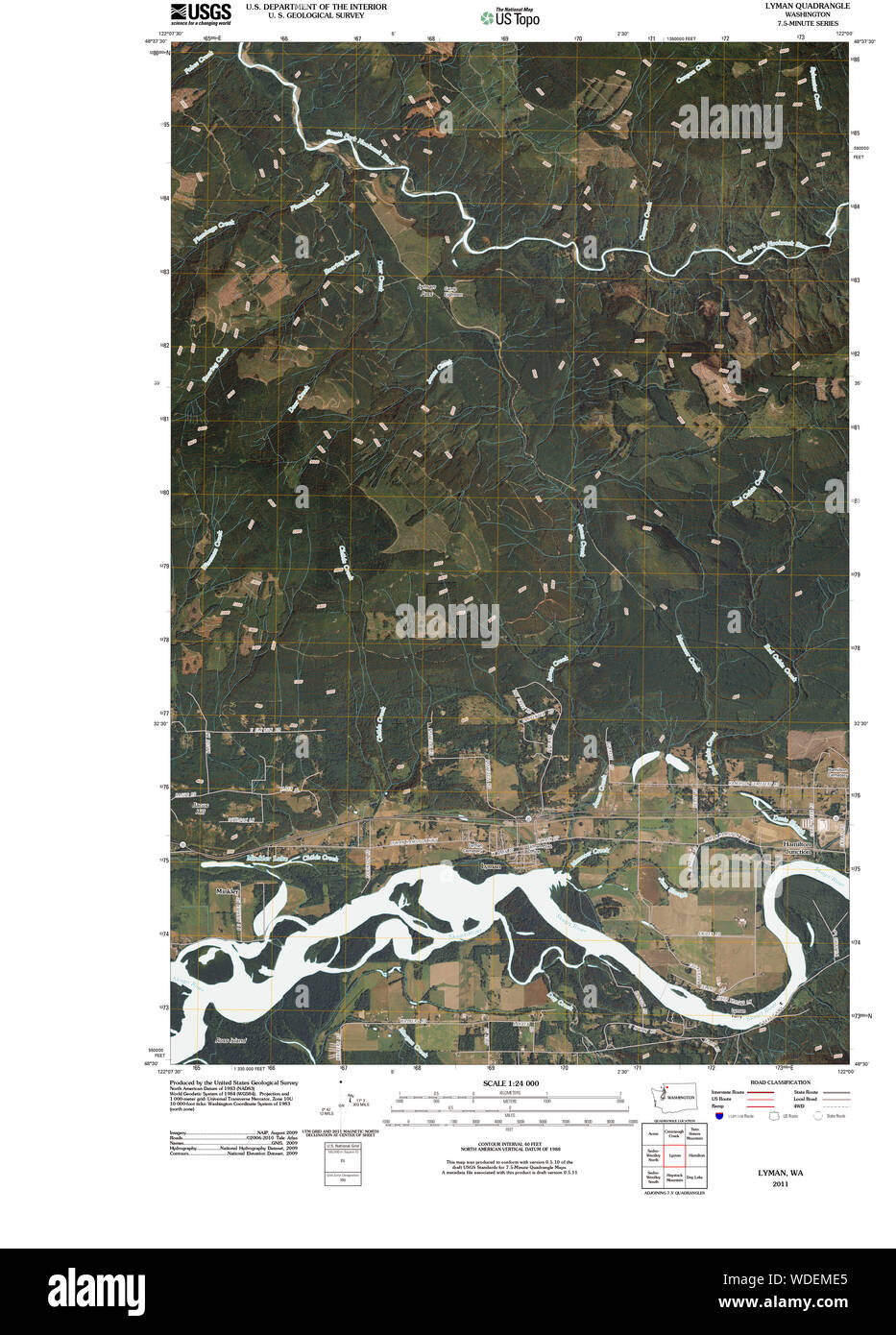 Map of lyman hi-res stock photography and images - Alamy