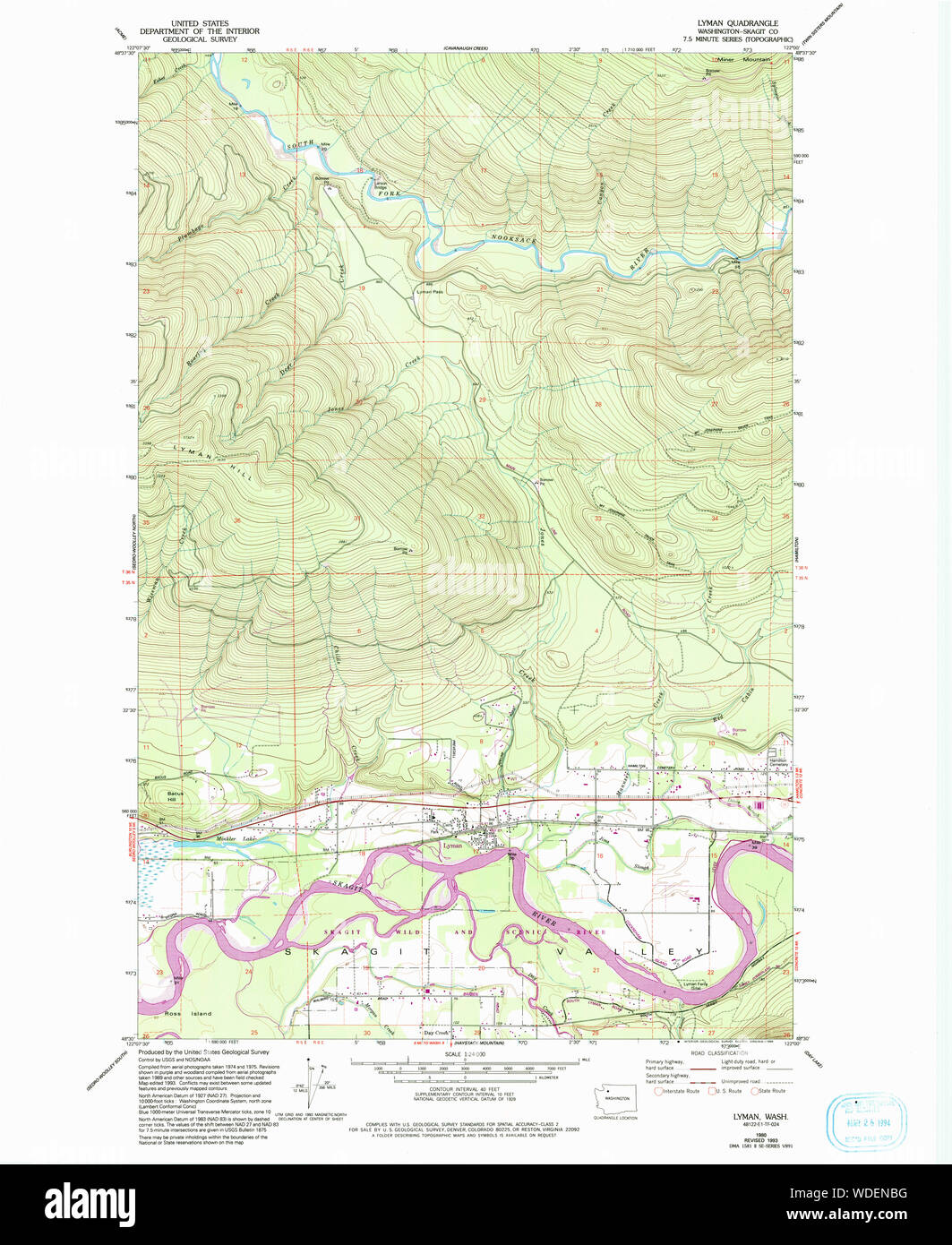 Map of lyman hi-res stock photography and images - Alamy