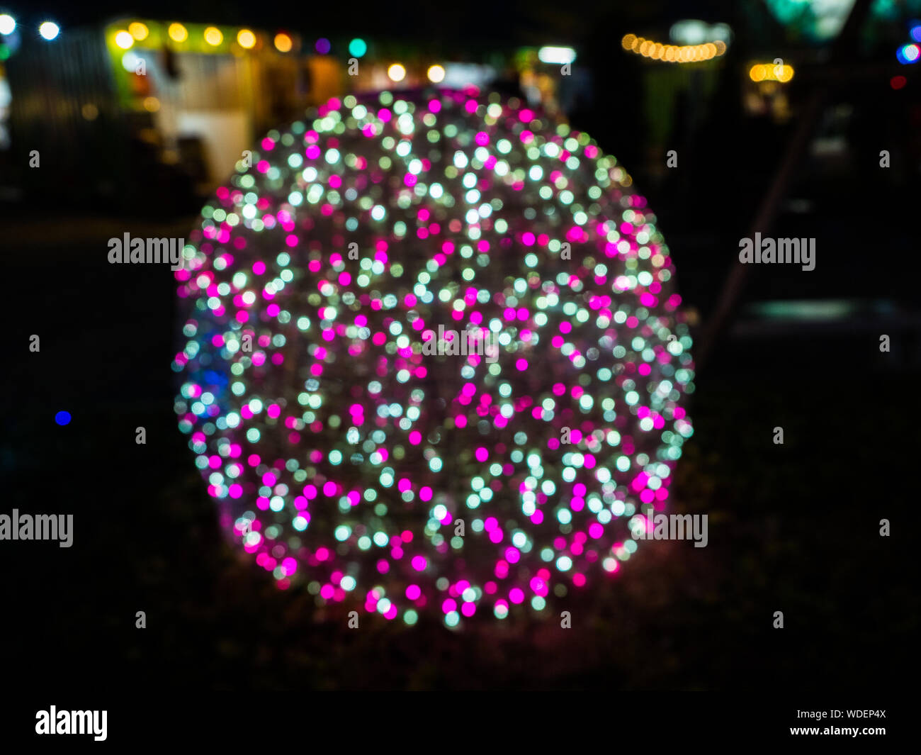 bokeh and flare of blured background night scene Stock Photo - Alamy