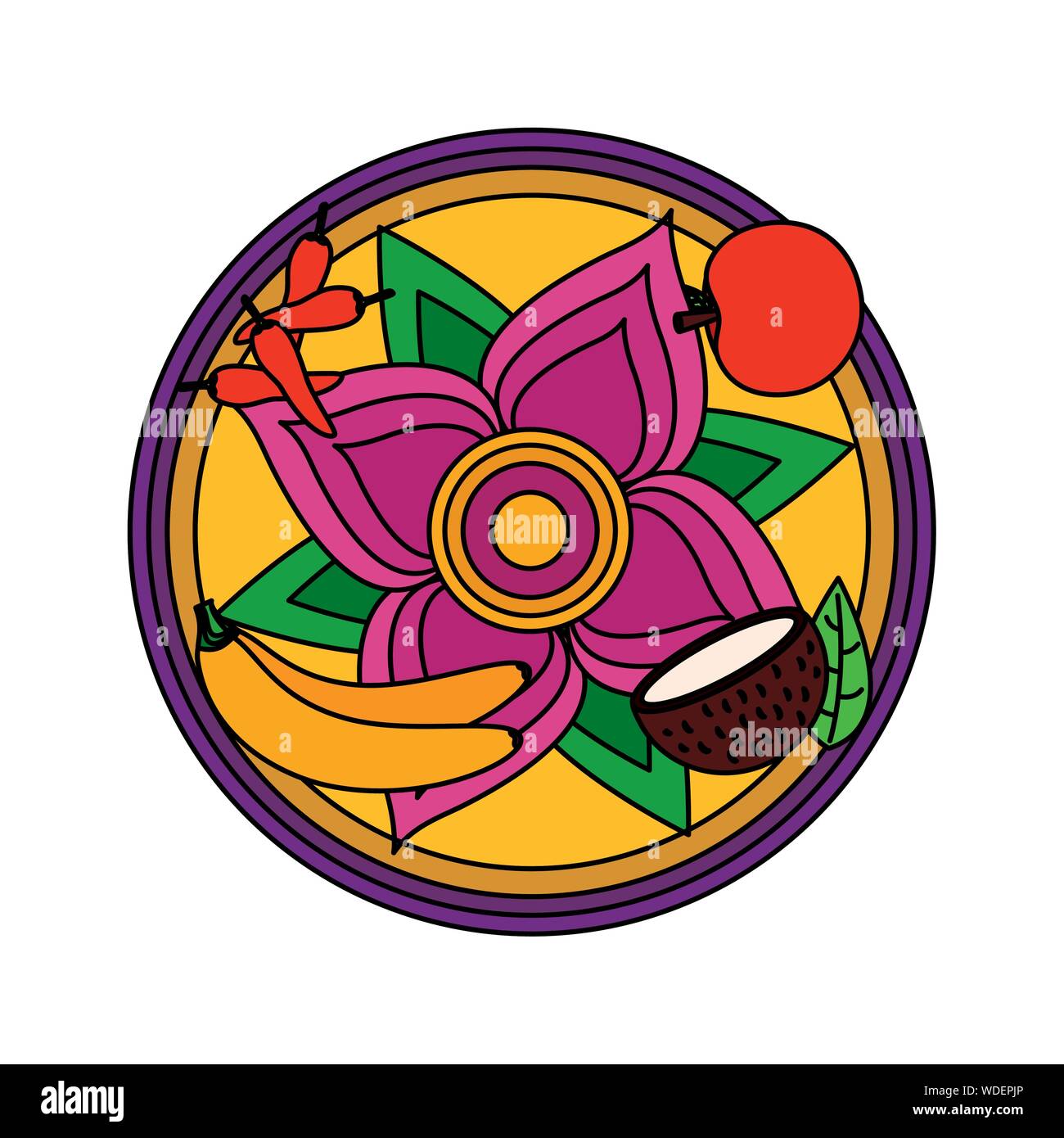 Fruit of onam celebration design Stock Vector Image & Art - Alamy