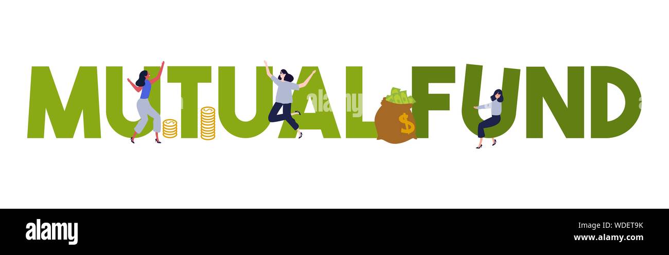 Mutual fund investing. Money financial management. Vector illustration ...