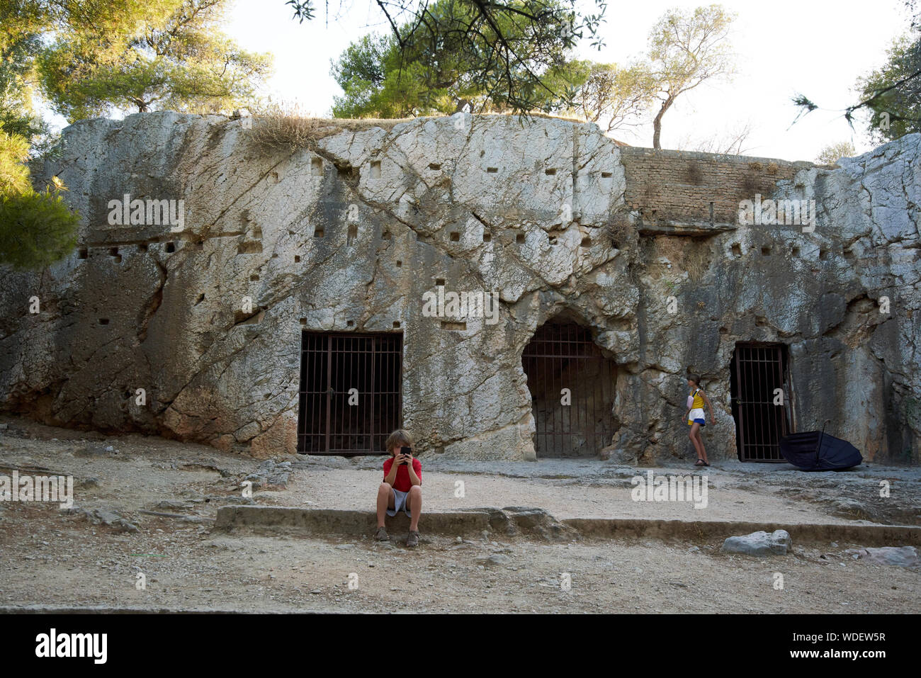 So called Prison of Socrates in Athens Stock Photo - Alamy
