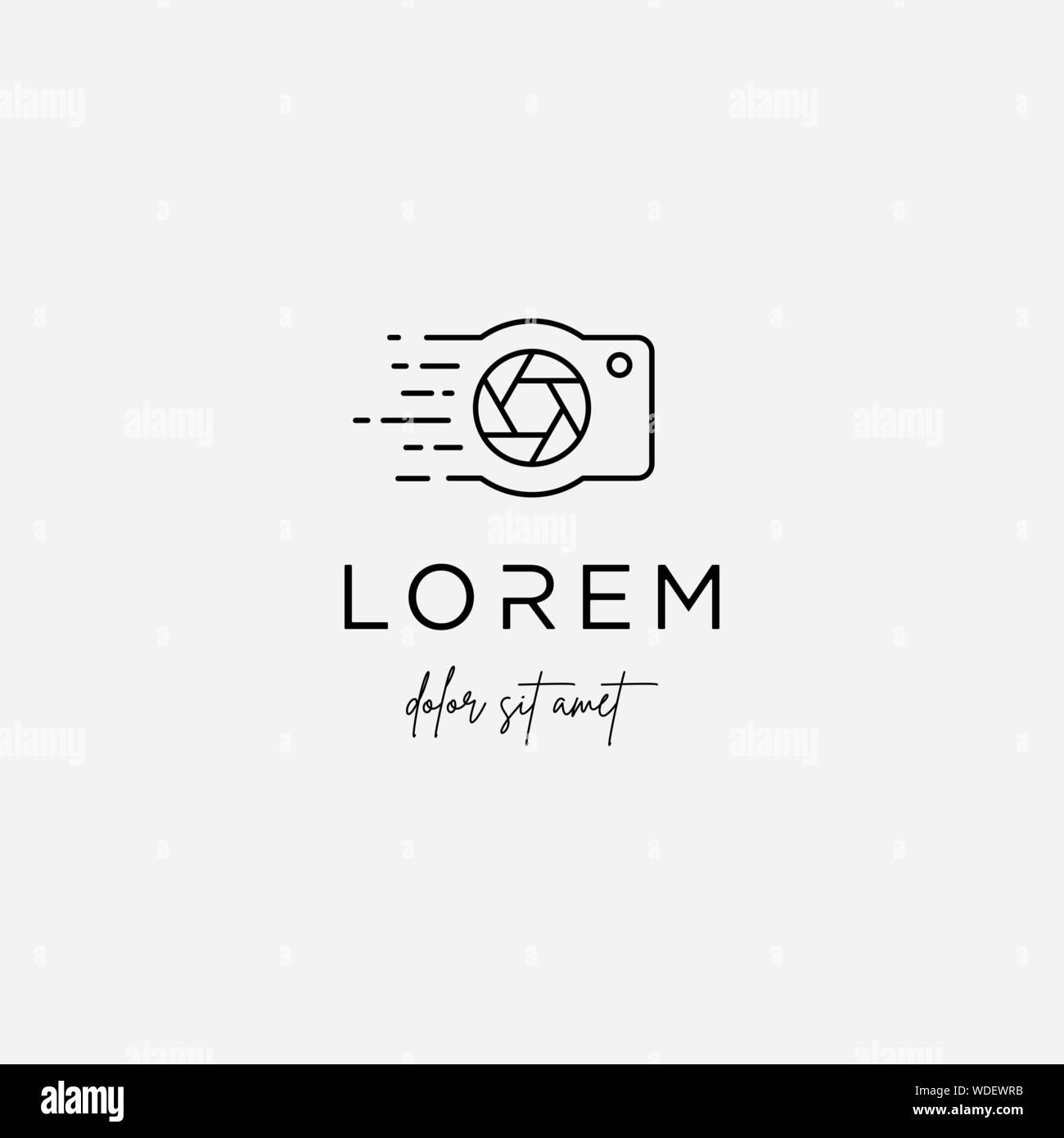 Camera logo Black and White Stock Photos & Images - Alamy