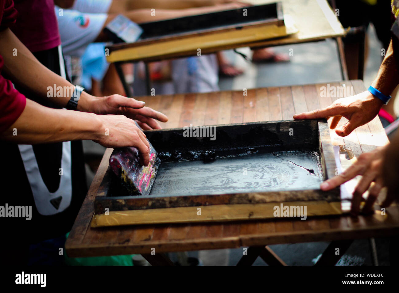 Screen Printing High Resolution Stock Photography and Images - Alamy