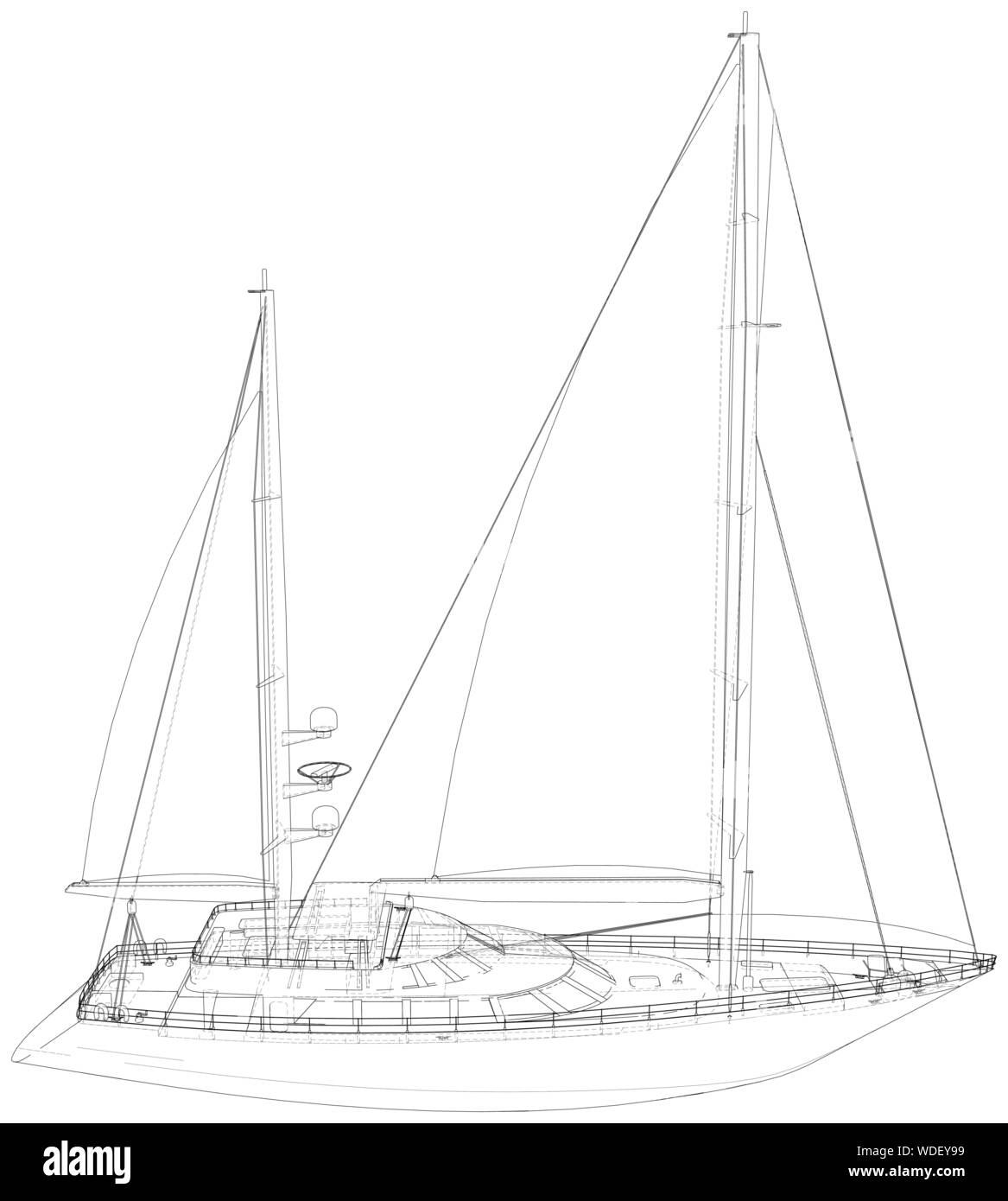 Yachts yachting Stock Vector Images - Alamy