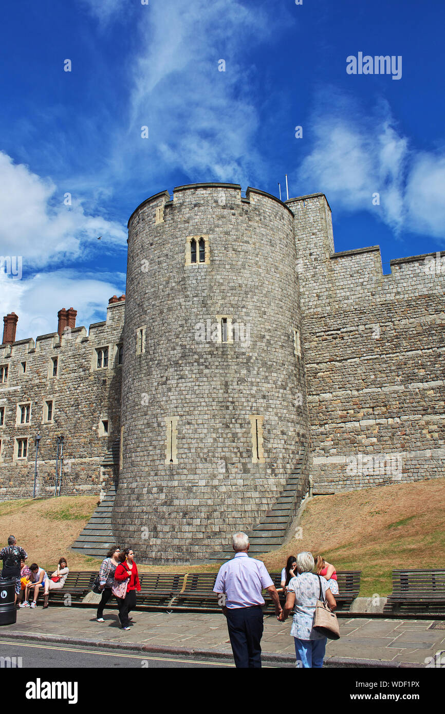 Buildings of Windsor castle in England Stock Photo - Alamy