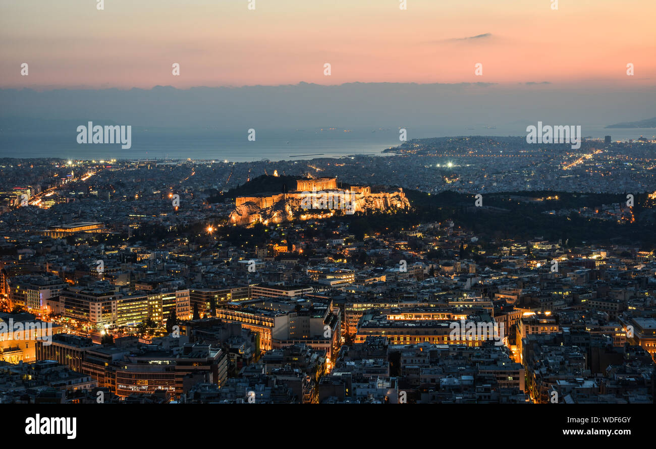 Viewed from the museum of the parthenon hi-res stock photography and ...