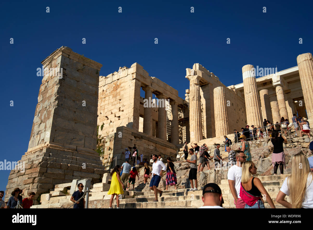 The entrance of the acropolis hi-res stock photography and images - Alamy