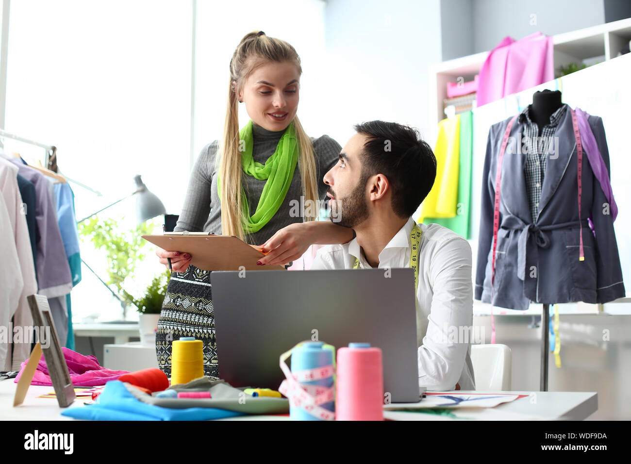 Dressmaking Sketch Drawing Concept Fashion Work Stock Photo - Alamy