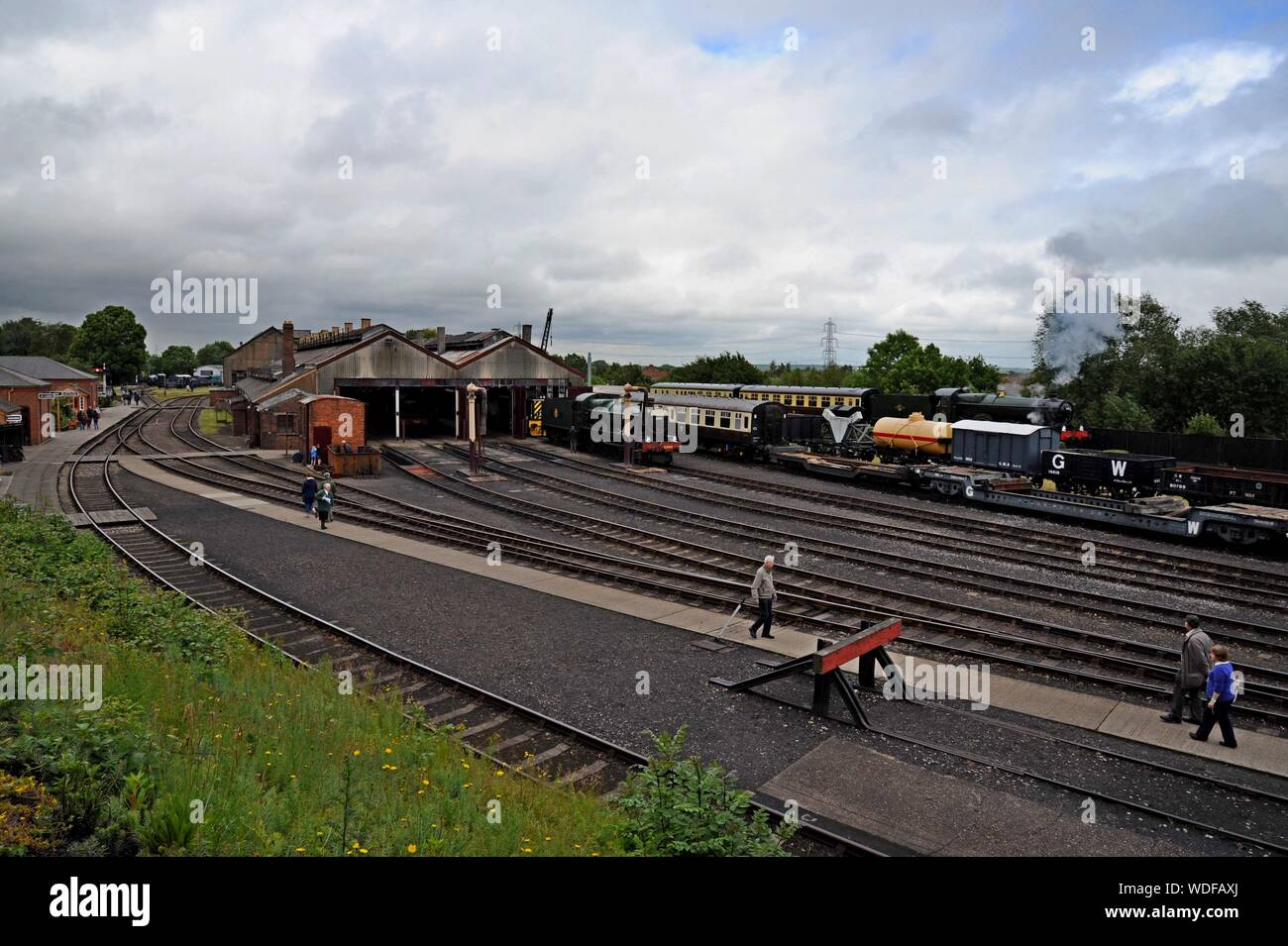 A view of the yard at Didcot Railway Centre, Oxfordshire, Ex GWR ...