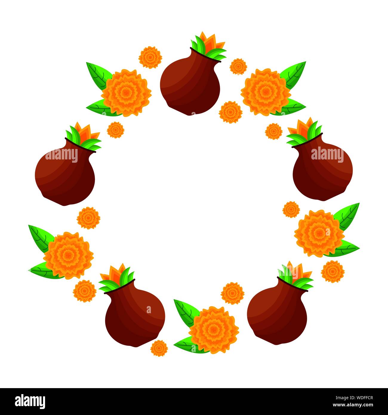 Clay pot of onam celebration design Stock Vector Image & Art - Alamy