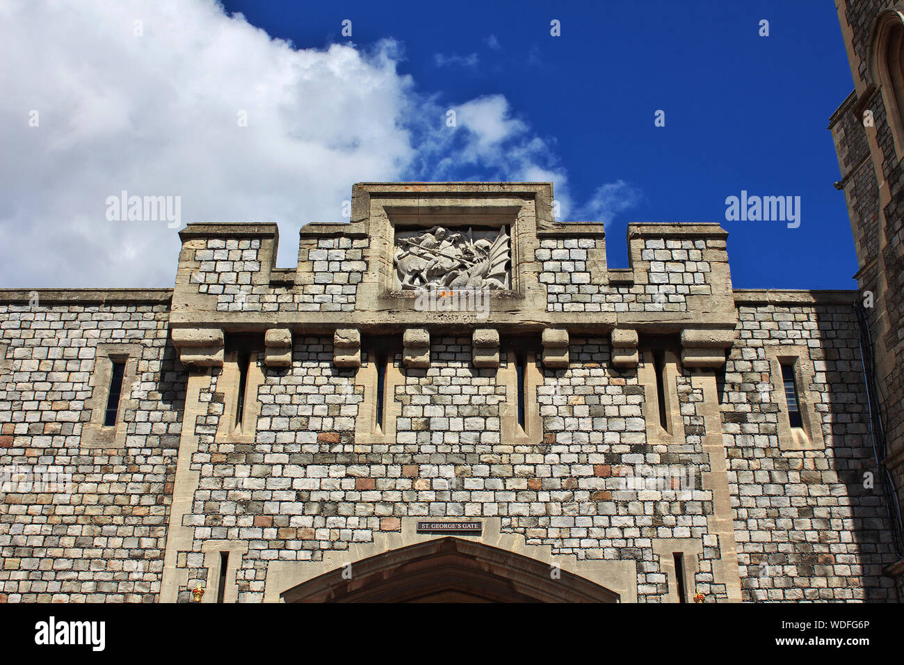 Buildings of Windsor castle in England Stock Photo - Alamy