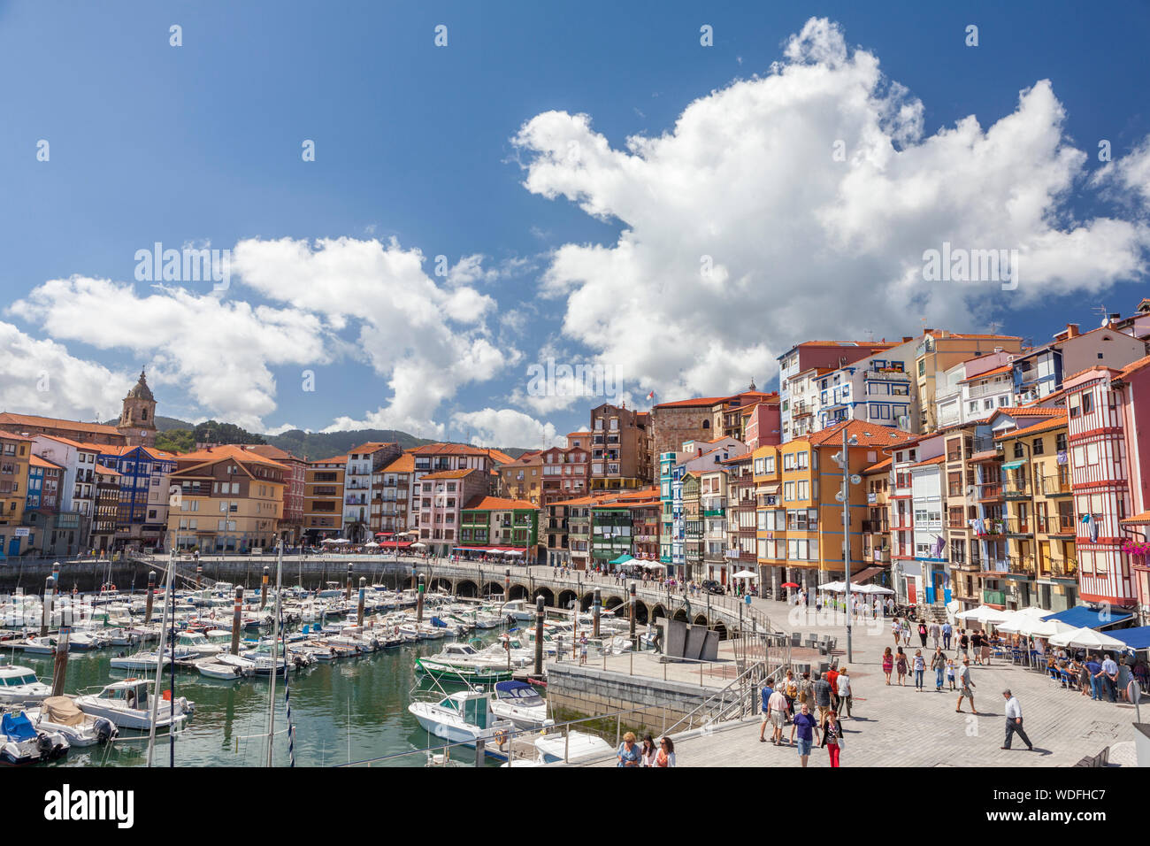 Bermeo village in Vizcaya province, The Basque Country, Spain Stock ...