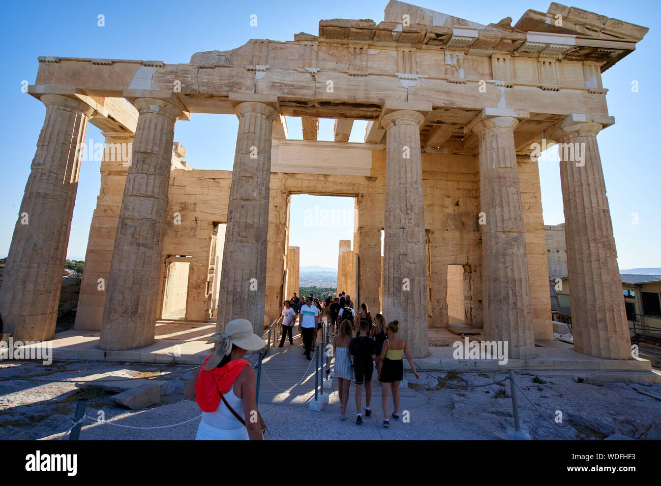 The entrance of the acropolis hi-res stock photography and images - Alamy