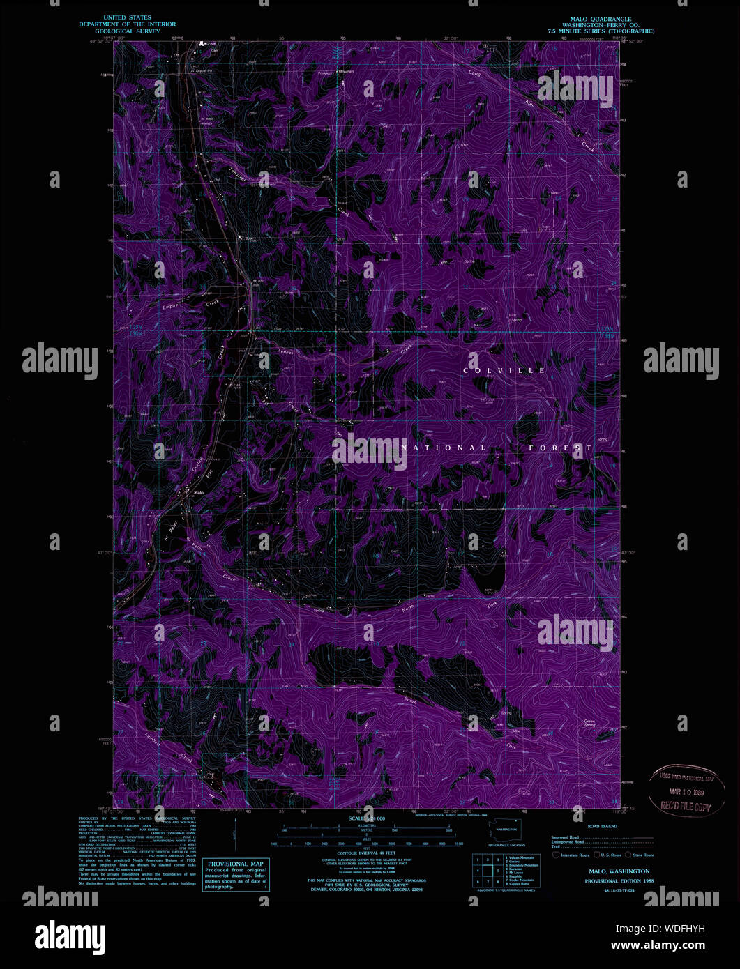 Malo washington map hi-res stock photography and images - Alamy