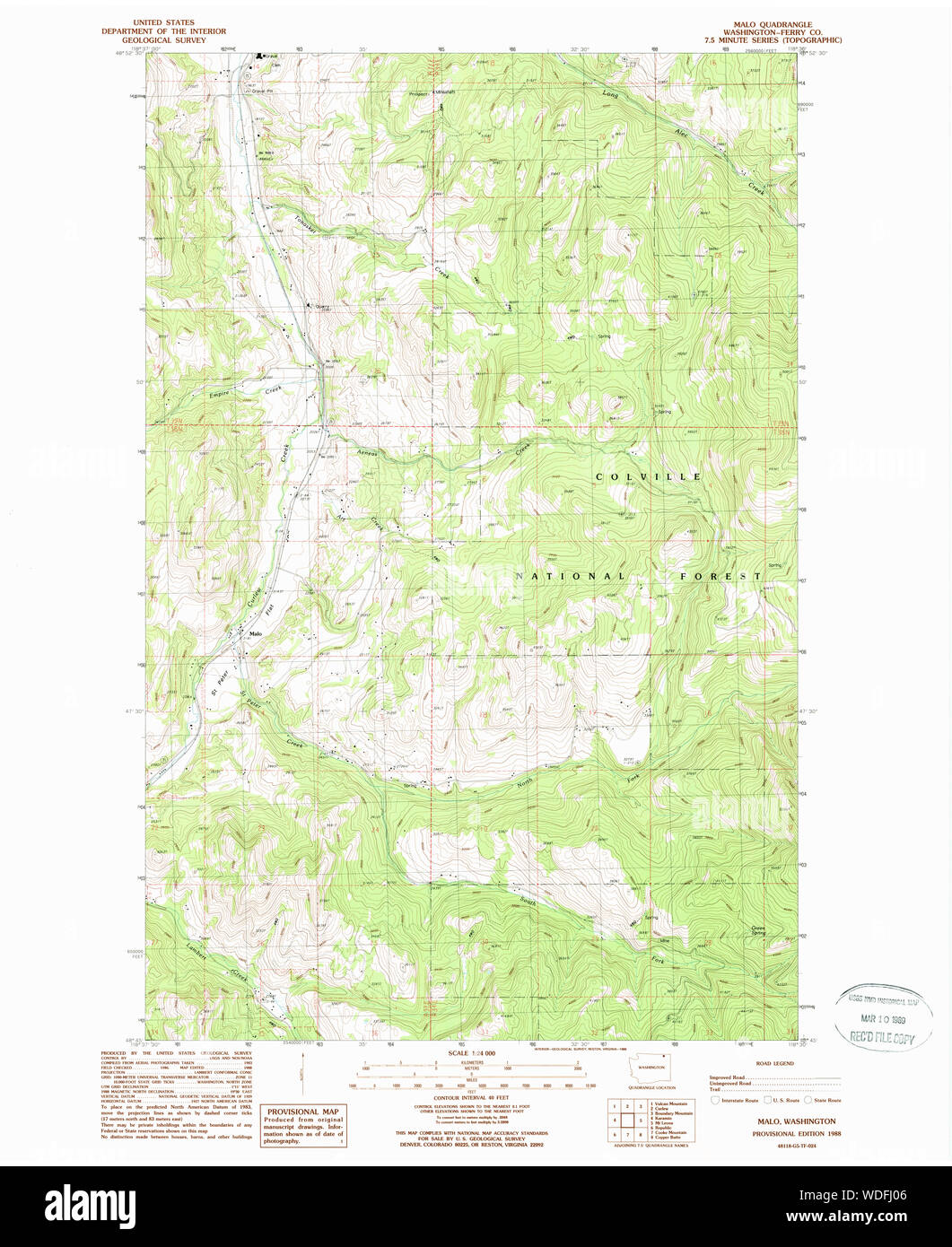 Map of malo washington hi-res stock photography and images - Alamy