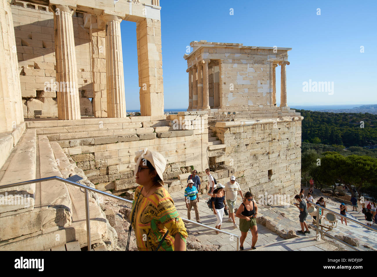 Entrance to The Acropolis in Athens, Greece Stock Photo - Alamy