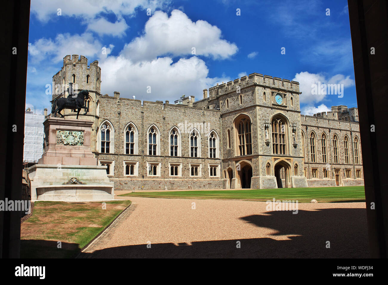 Buildings of Windsor castle in England Stock Photo - Alamy