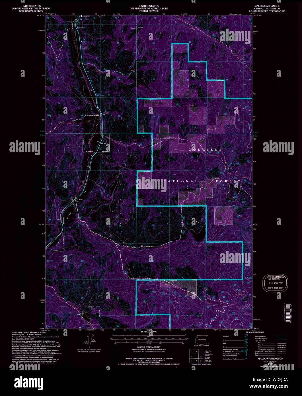Malo washington map hi-res stock photography and images - Alamy