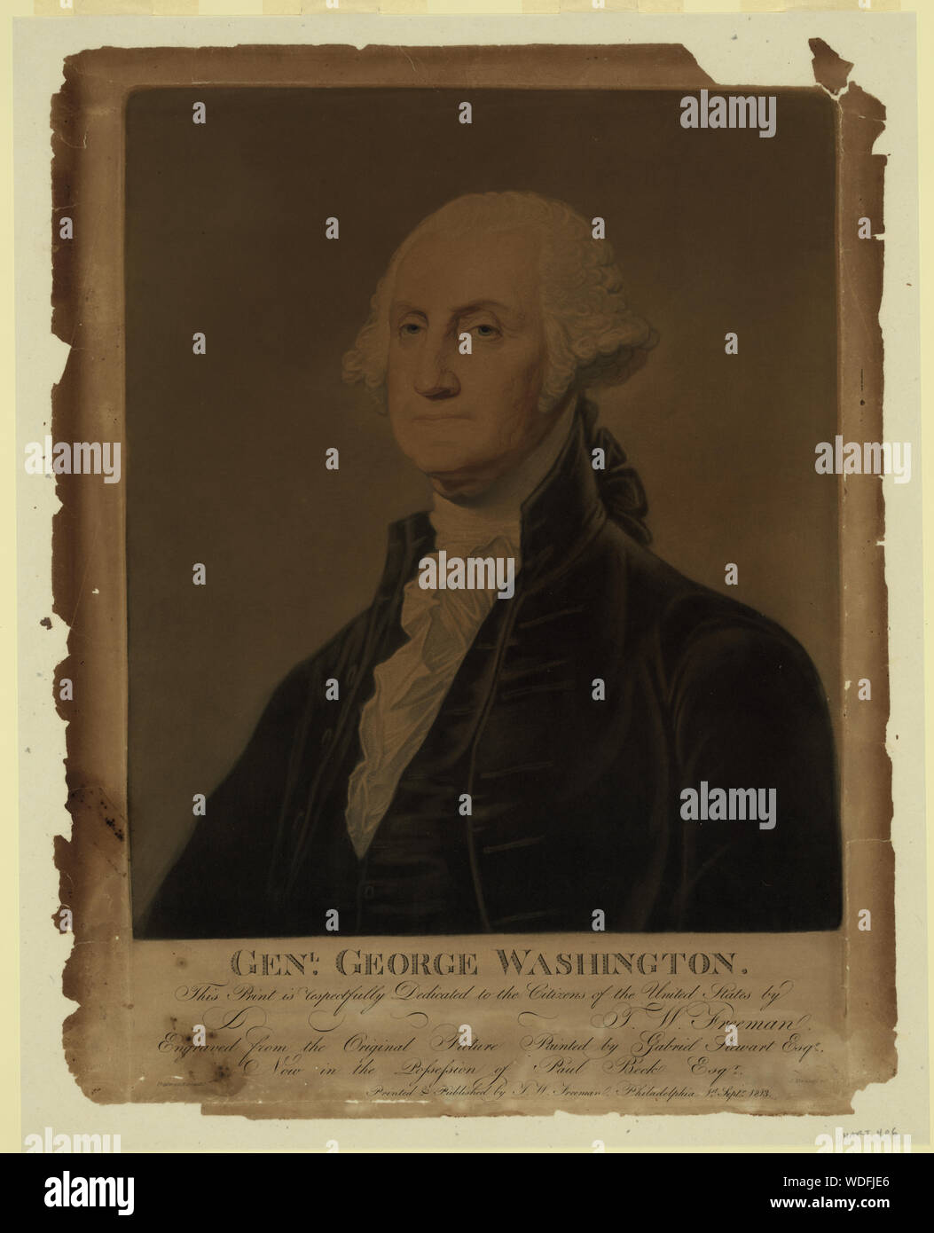Genl. George Washington Stock Photo - Alamy