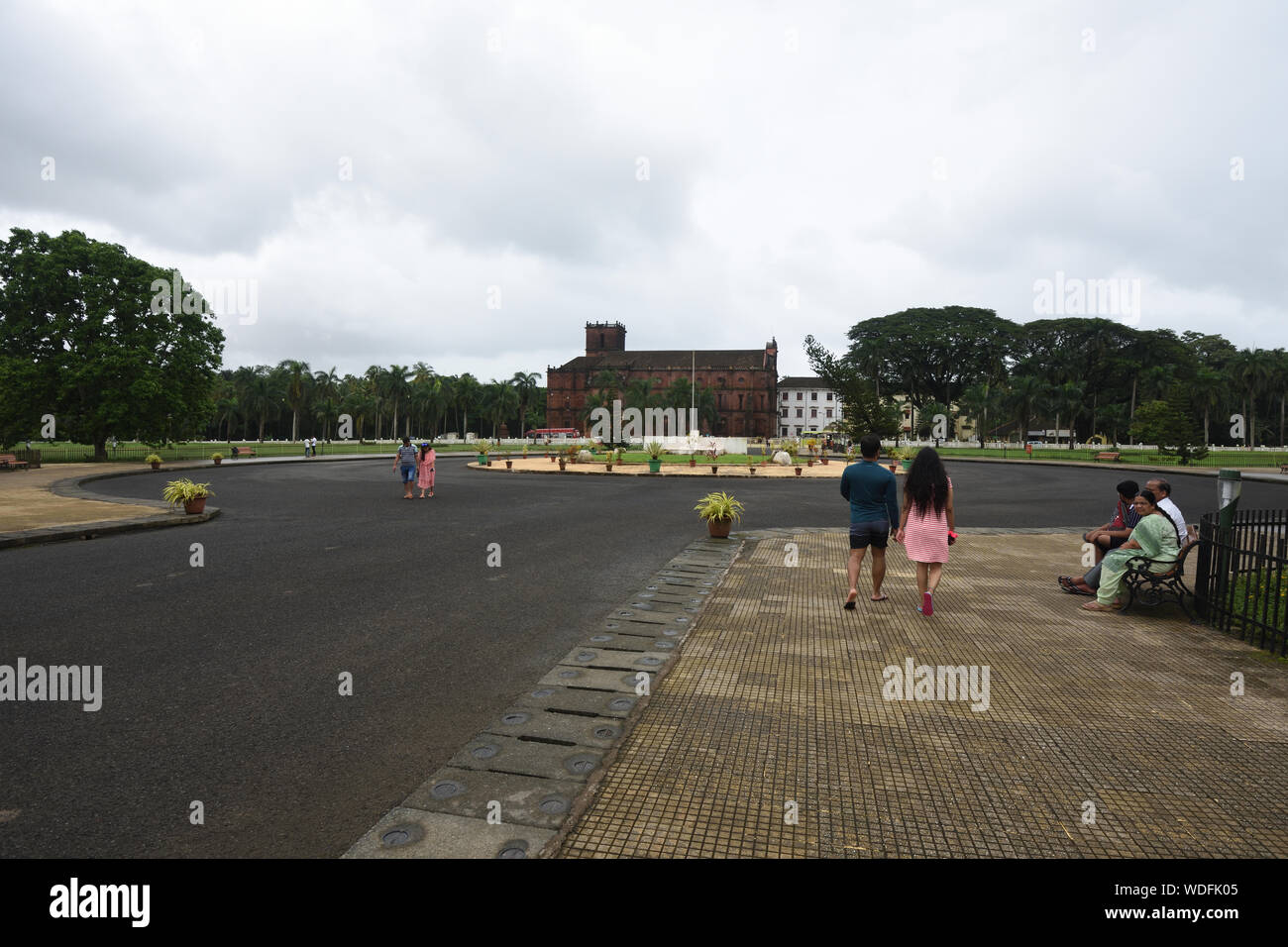 Archaeological Monumental site. ASI complex. Old Goa, India Stock Photo ...