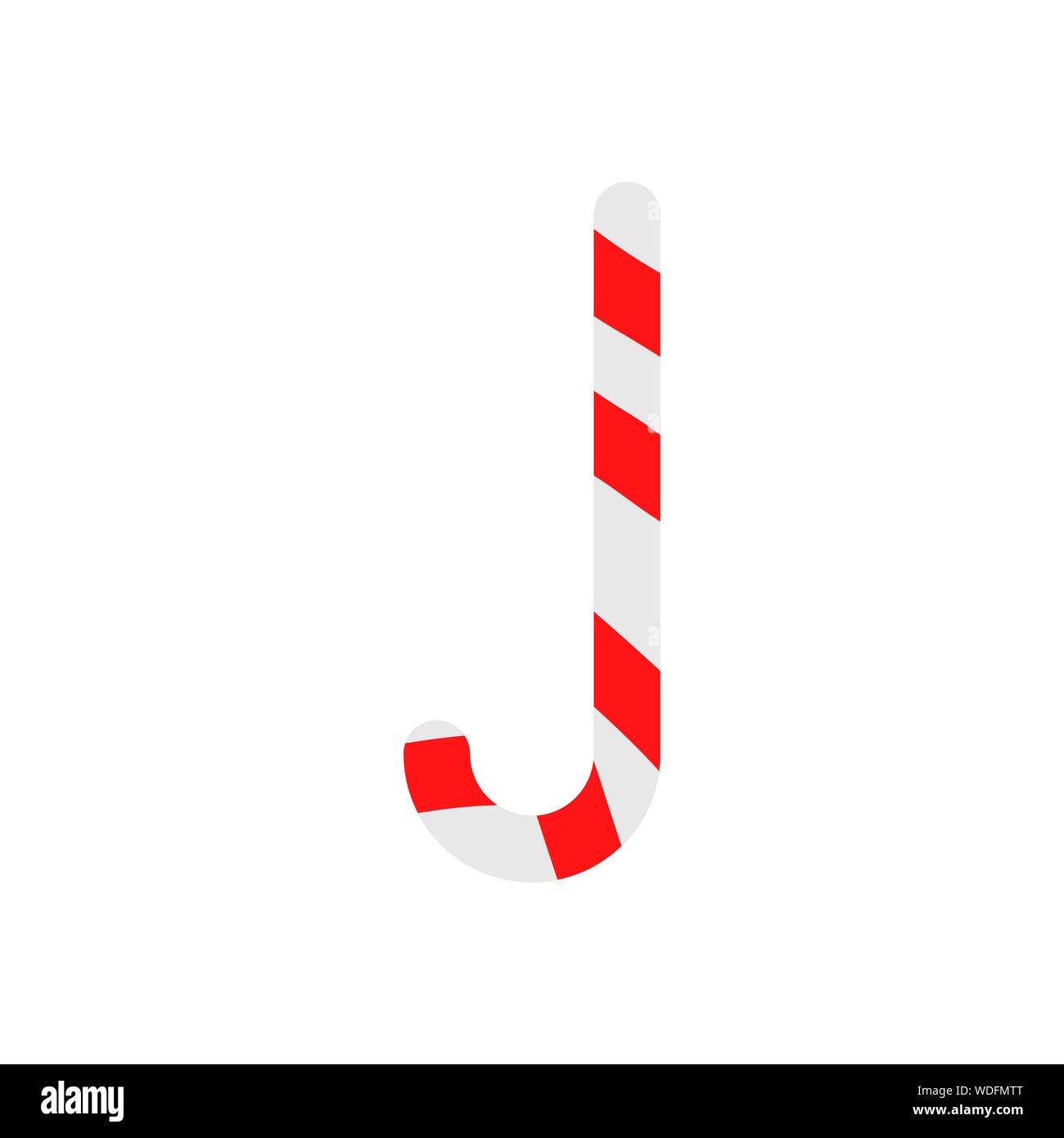 Christmas cane candy. Stick isolated. Decoration sugar lollipop ...