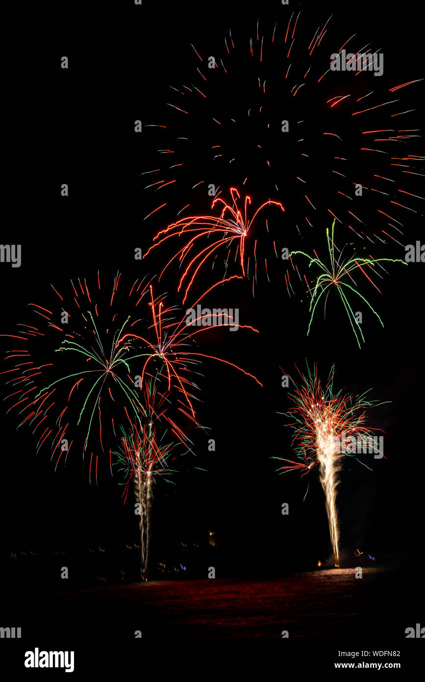 Orange island fireworks hi-res stock photography and images - Alamy