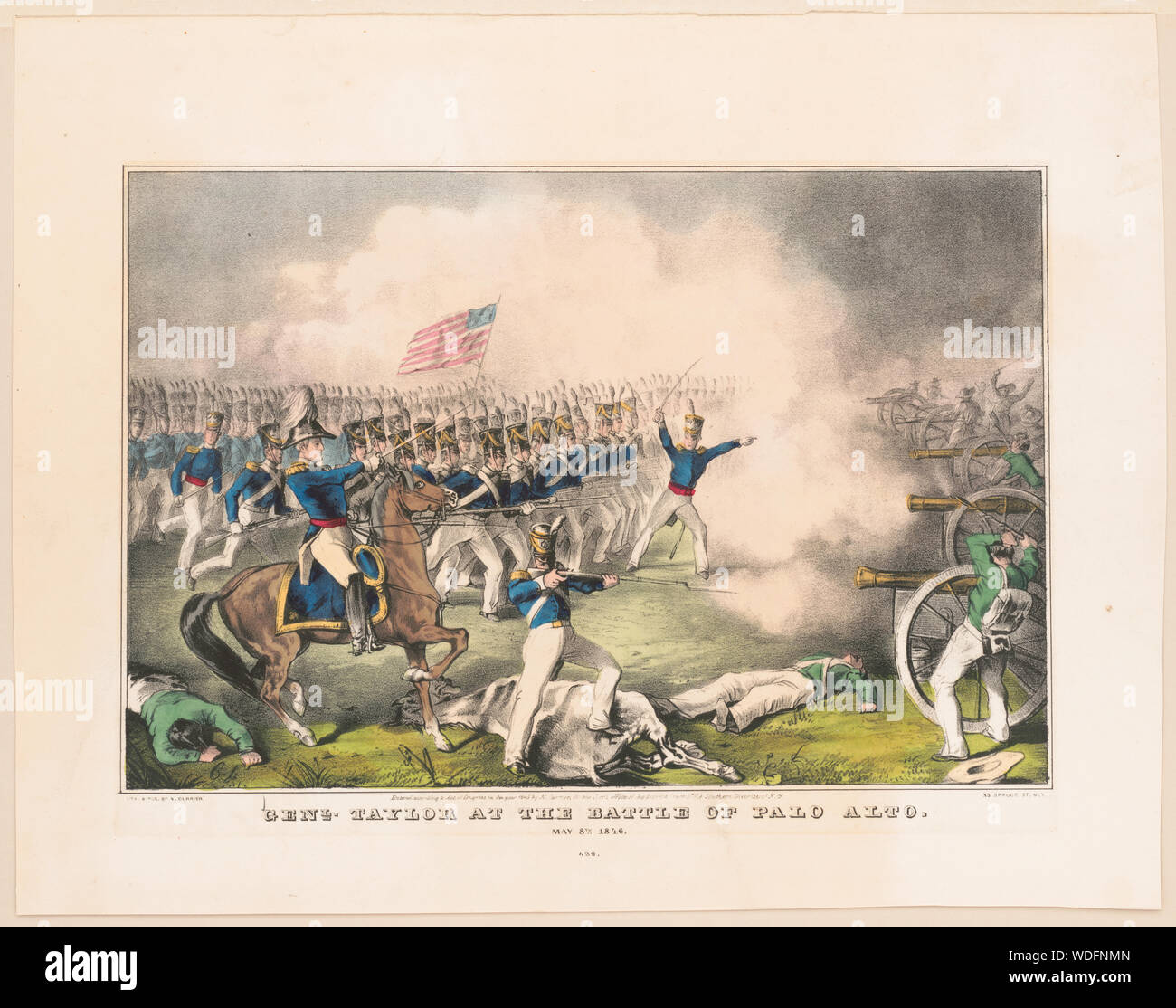 Genl. Taylor at the battle of Palo Alto: May 8th 1846 Stock Photo - Alamy