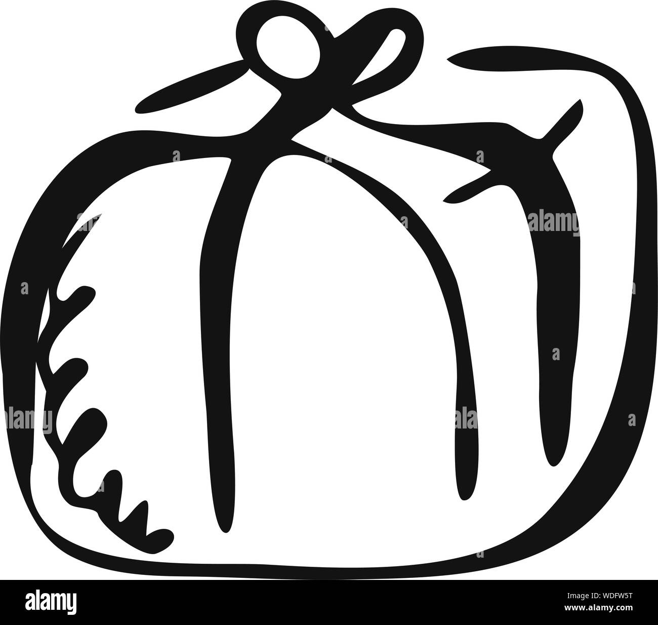 Illustration of cube gift icon on white background Stock Vector Image ...