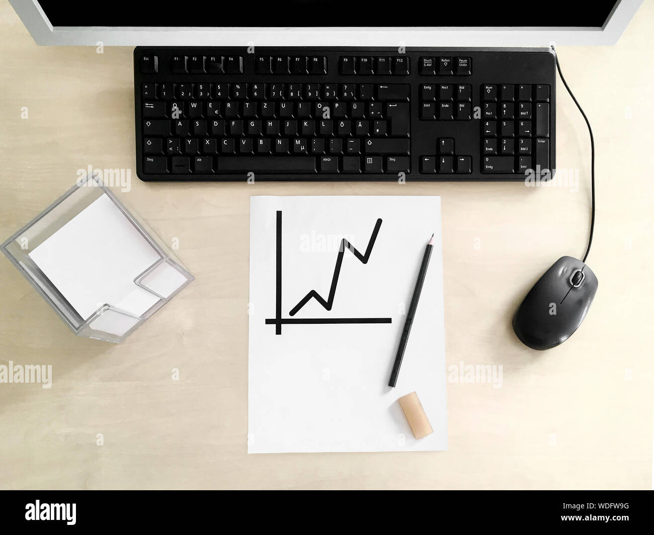 Computer overhead hi-res stock photography and images - Alamy