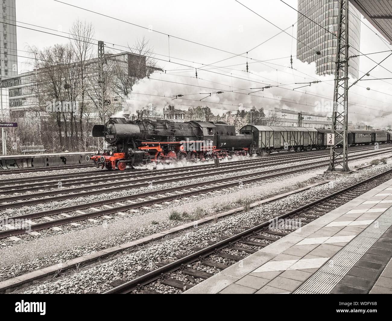 Passing steam train hi-res stock photography and images - Alamy