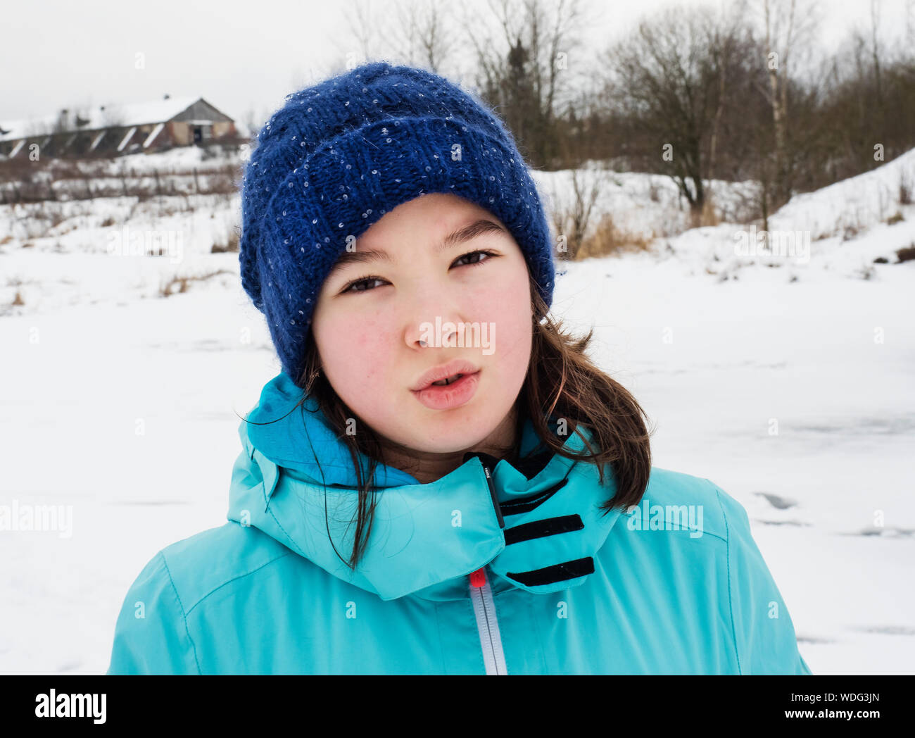 Covered in snow cute hi-res stock photography and images - Alamy