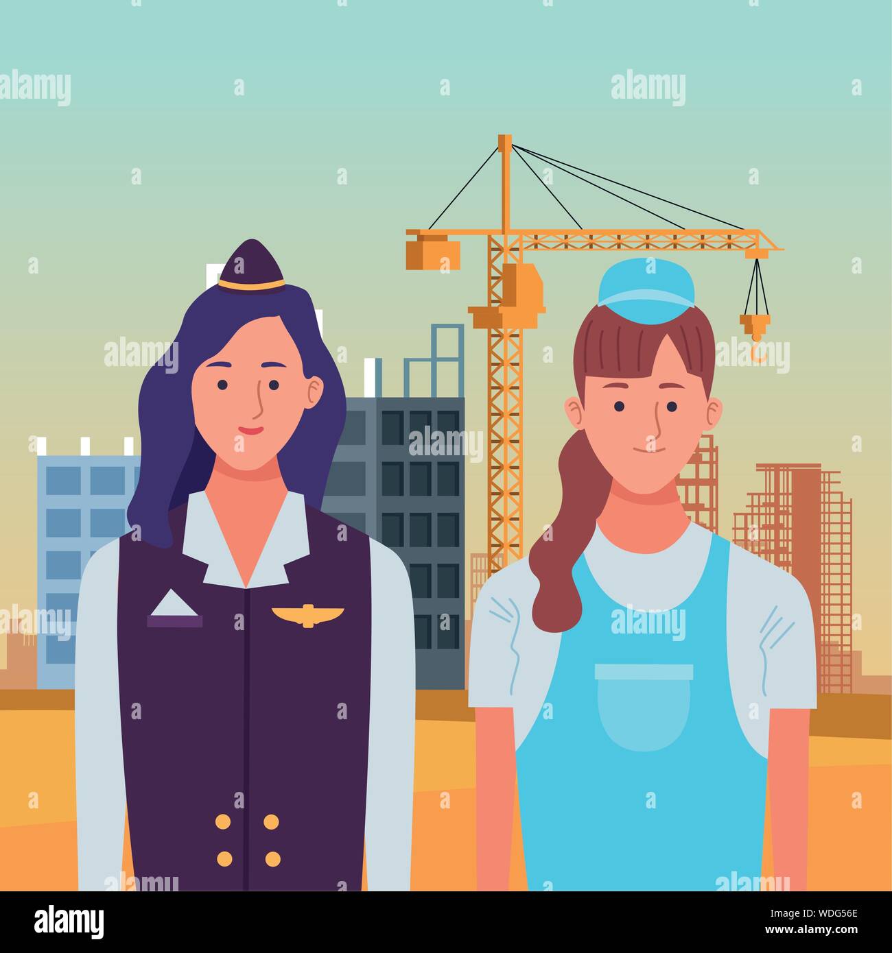 labor day employment celebration cartoon Stock Vector Image & Art - Alamy