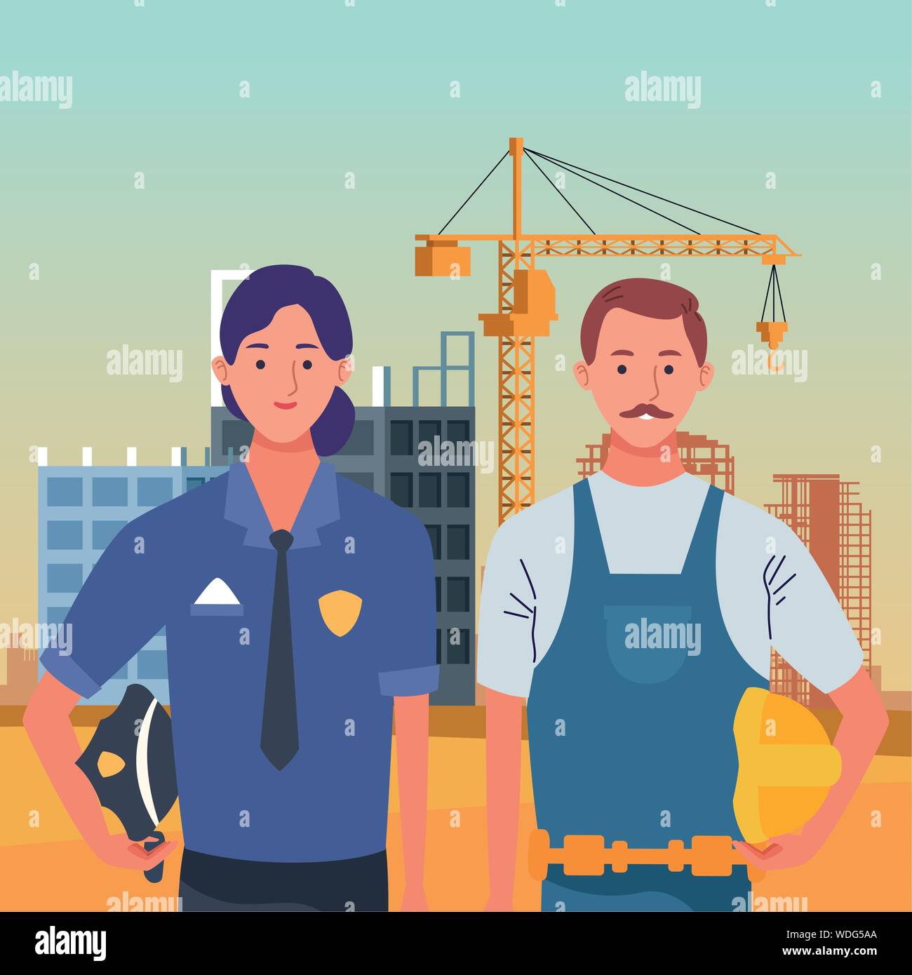 labor day employment celebration cartoon Stock Vector Image & Art - Alamy