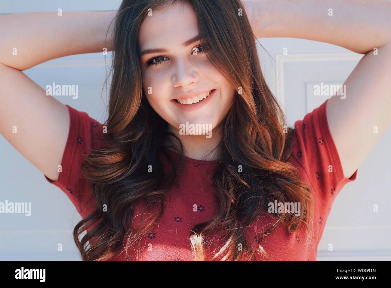 Back view door hi-res stock photography and images - Alamy