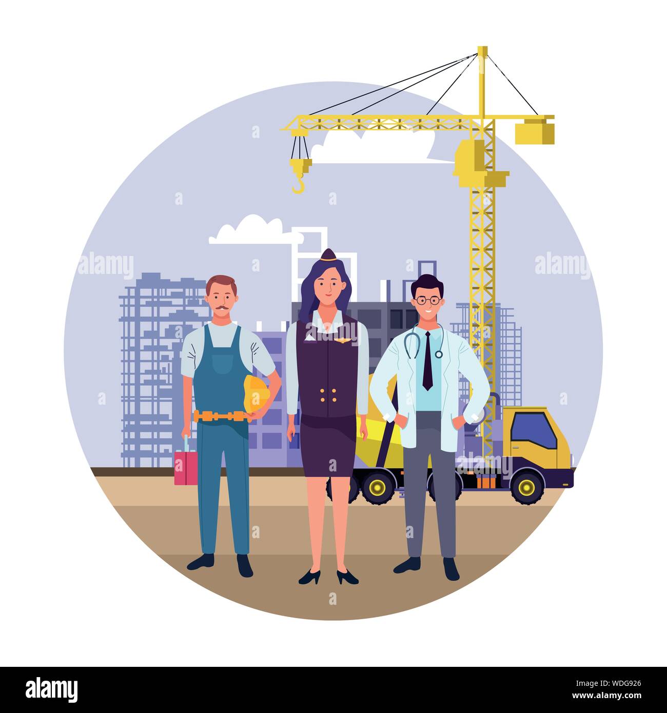 labor day employment celebration cartoon Stock Vector Image & Art - Alamy